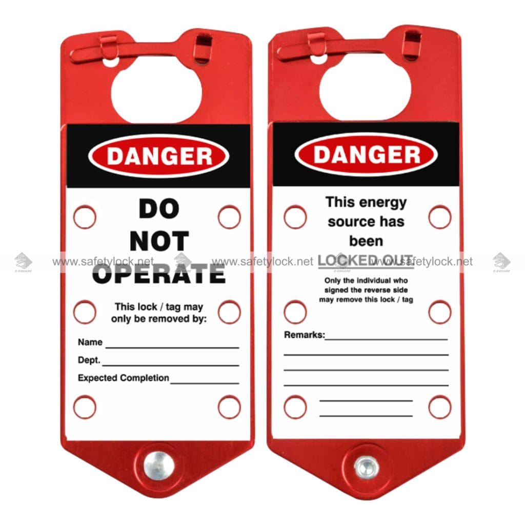 Labelled Lockout Hasp - Tago Labeled Lockout Tagout Hasp