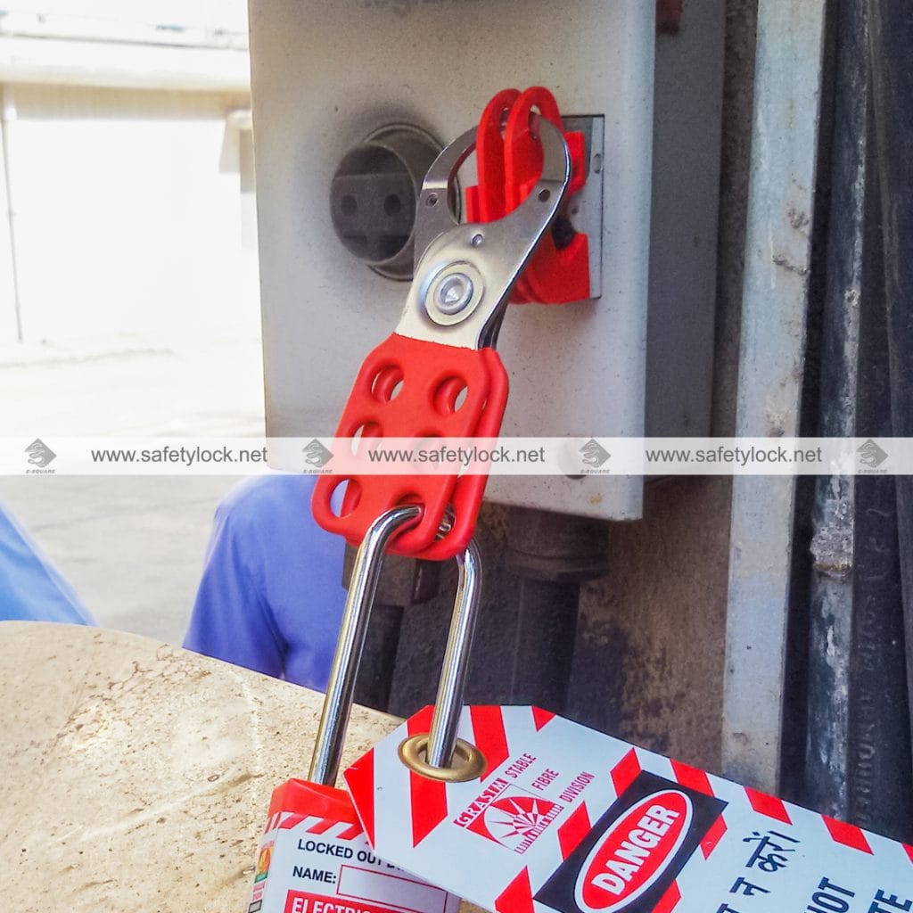 Vinyl Coated Lockout Hasp Small - Red | Lockout Tagout