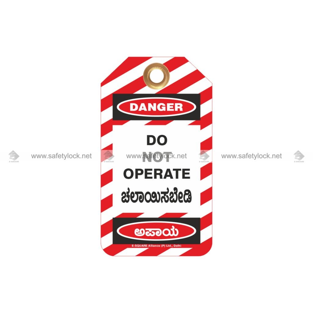 Customised LOTO Tags - Lockout Tags Customisation by E-Square