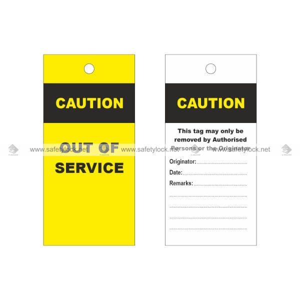 2-Sided Customised Lockout Tags - Logo, Message, Colour