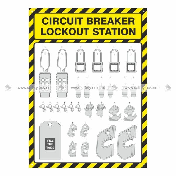 Shadow Circuit Breaker Lockout Station Yellow and Black