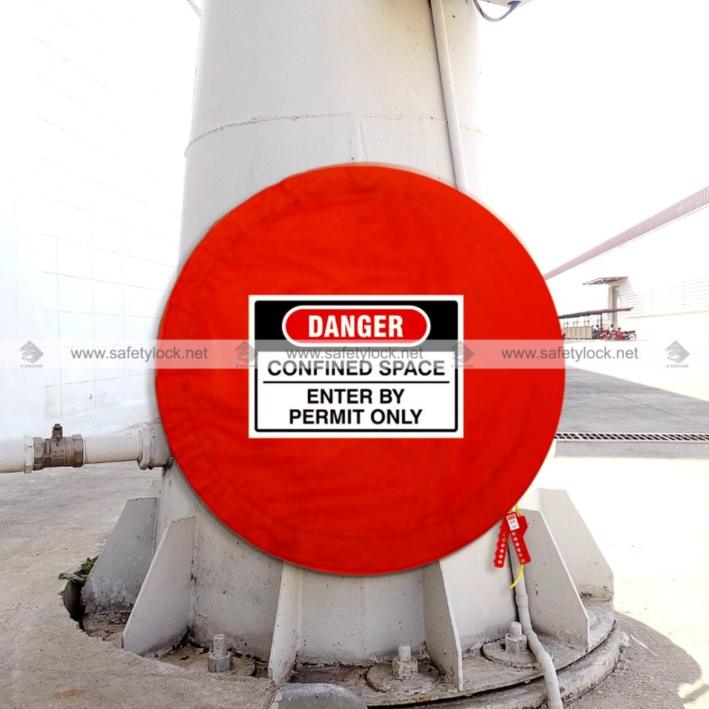 Large Lockable Solid Confined Space Cover - (Dia. 36 inch)