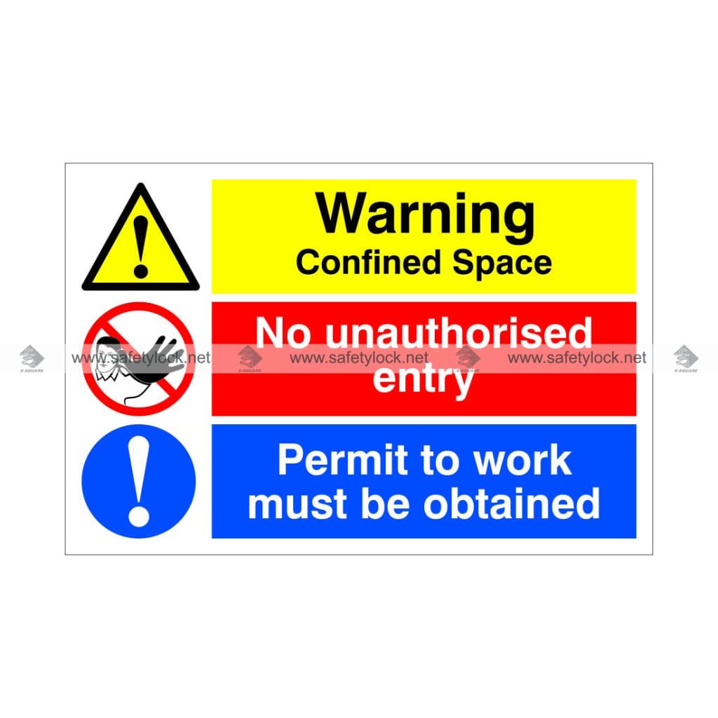 Confined Space Lockout Cover Signs | Customised Signs