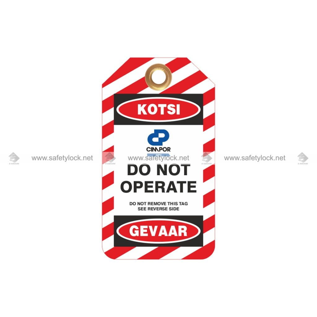 Customised LOTO Tags - Lockout Tags Customisation by E-Square