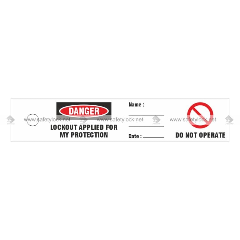 Disposable Lockout Padlock Tags - Single Side | Lockout Tagout