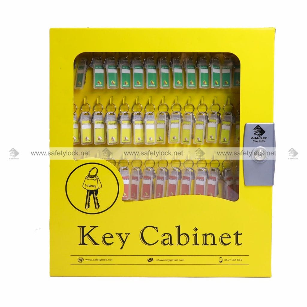 Transparent Lockout Key Cabinet with Clear Fascia for 60 Keys