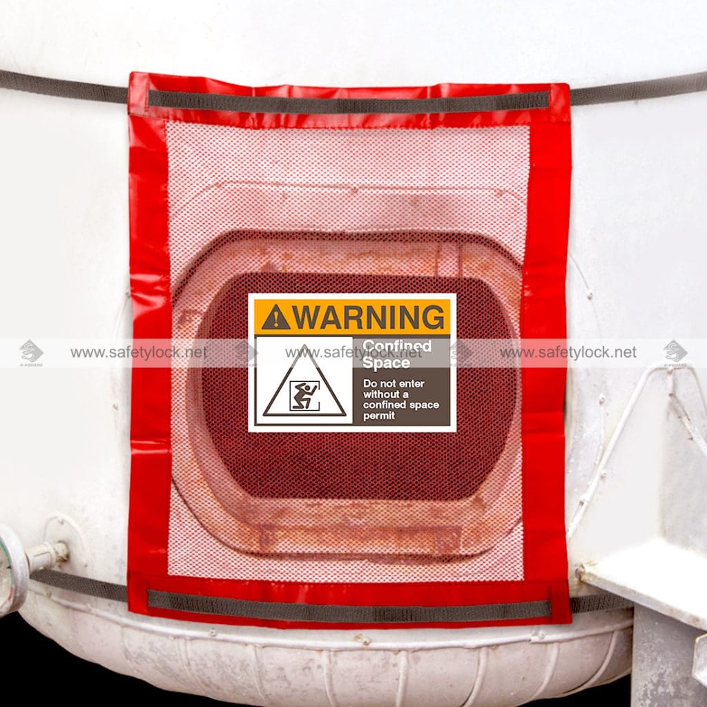Large Lockable Ratchet Strap Tower Skirt Confined Space Cover