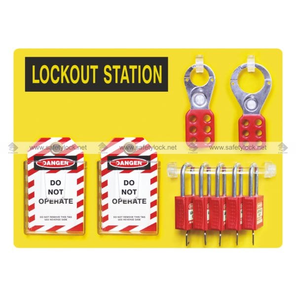 Red Color Open Lockout Center with Devices | LOTO Manufacturer