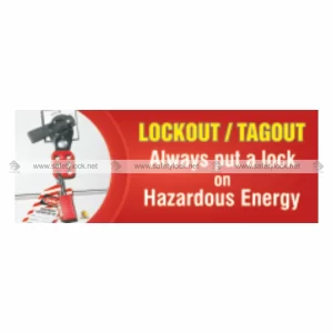 Lockout Safety Poster - Control Hazardous Energy - E-Square
