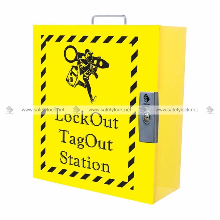 Lockout Tagout Station 24H x 22W x 10D inch with Clear Fascia