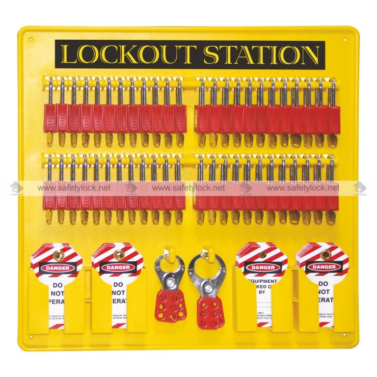 Lockout Tagout - Open LOTO Station for 48 Locks with Goods