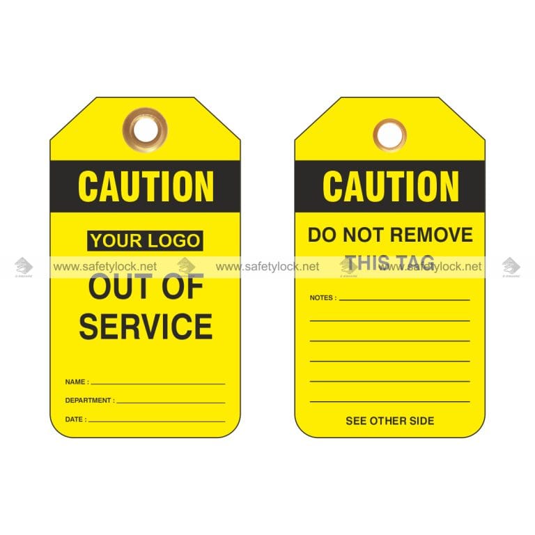 Caution Out of Service Lockout Tags for Workplace Safety