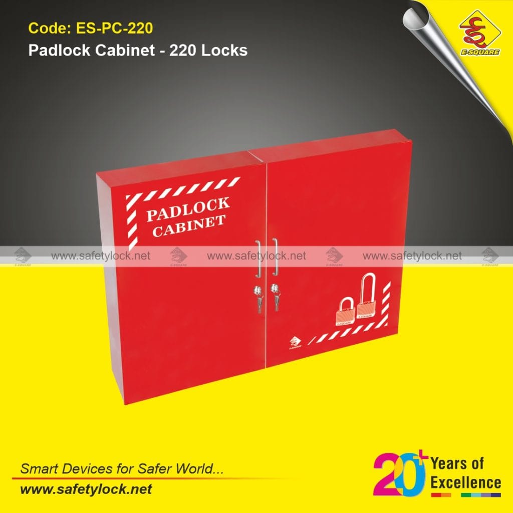 Lockout Tagout- Double Door LOTO Padlock Cabinet for 220 Locks