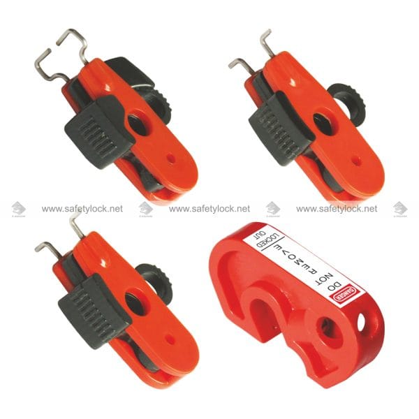 Yellow Flat Mini MCB Isolation Pin Out Wide Lockout