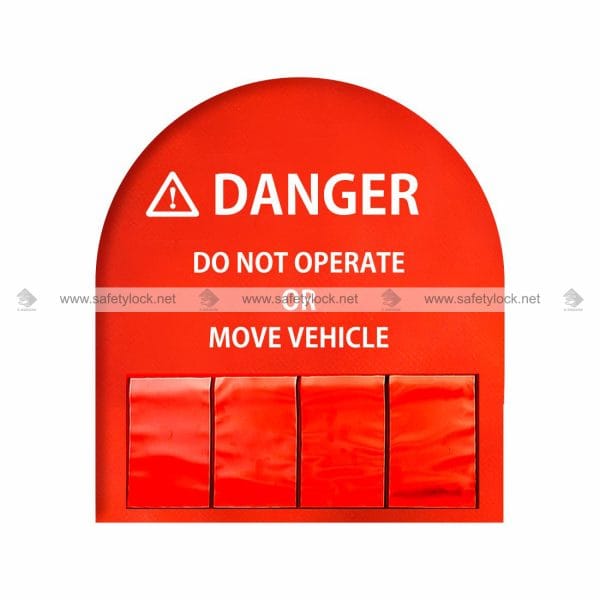 Red Temporary Steering Wheel Cover with 1 Pocket - 50 cm Dia