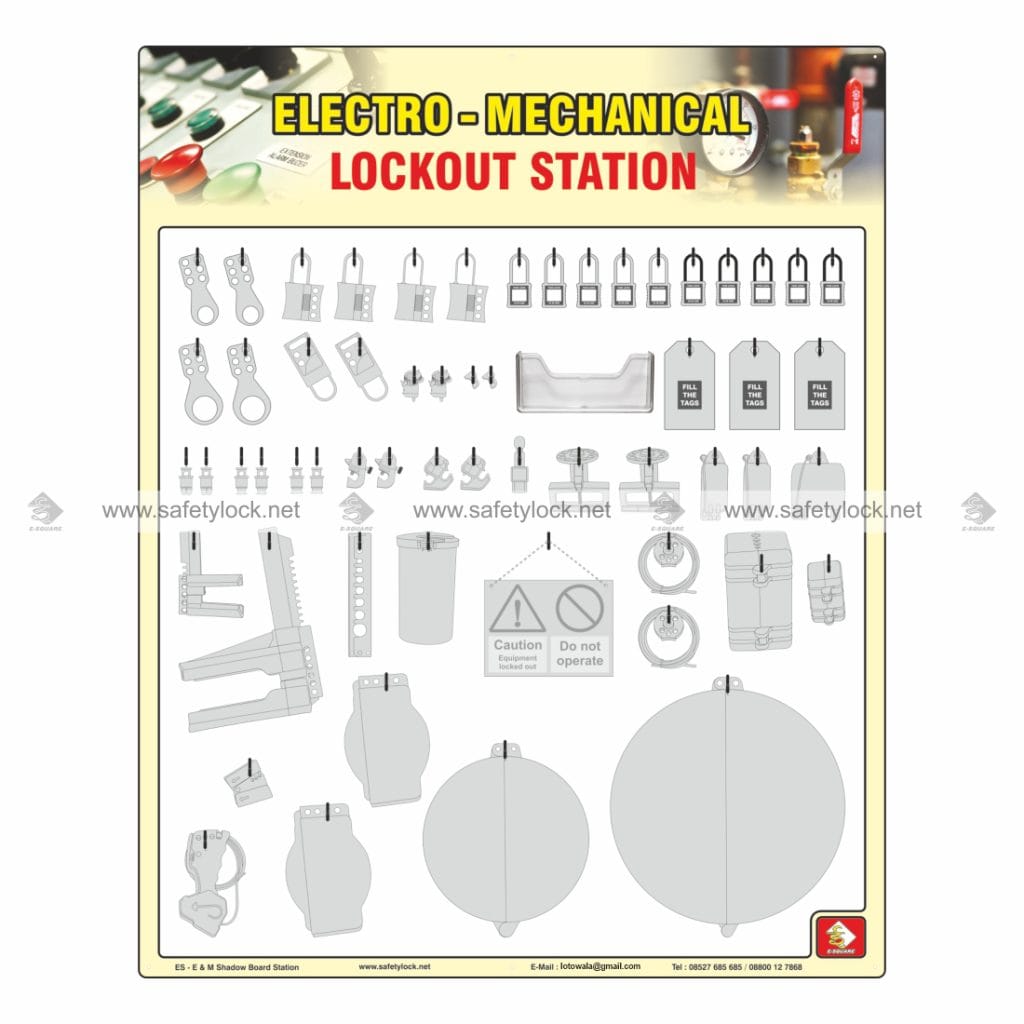 Shadow Lockout Board for Electrical Department with Goods