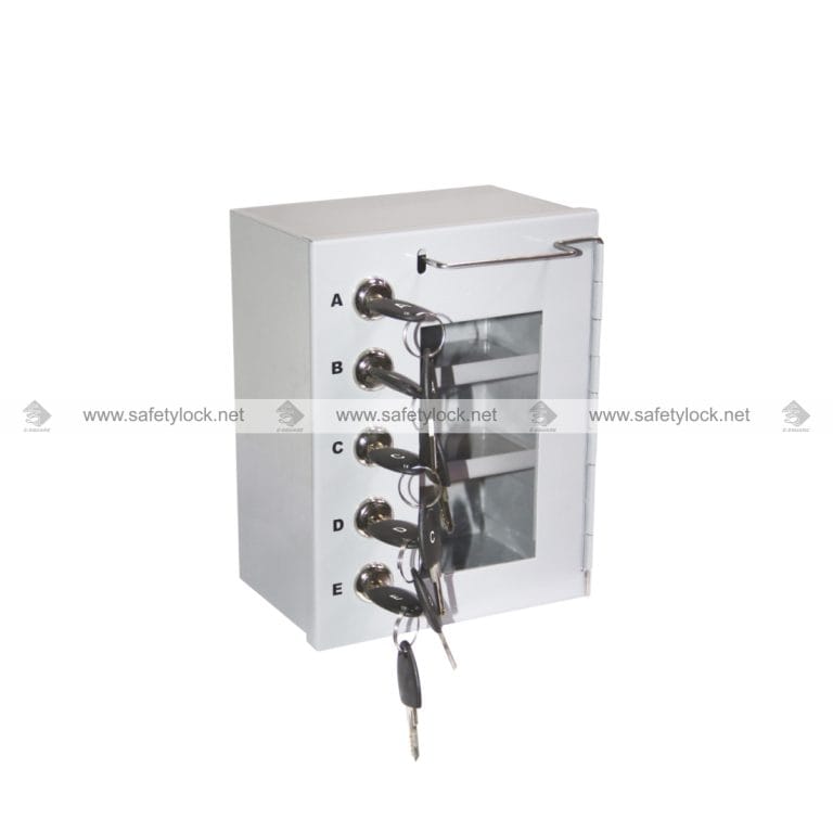 Steel Safety Lockout Box with 5 Keys | Lockout Tagout