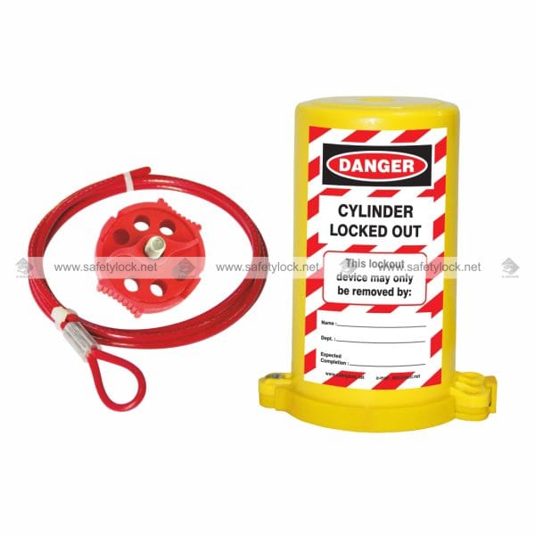 Clear Gate Valve Cylinder Lockout Tagout Device | E-Square