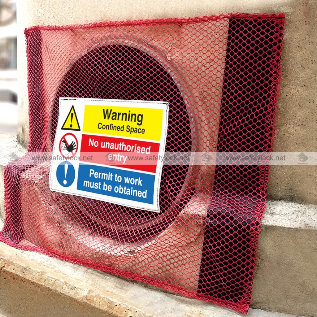 Velcro Confined Space Cover - Extra Small (Squared) 24 W x 24 H