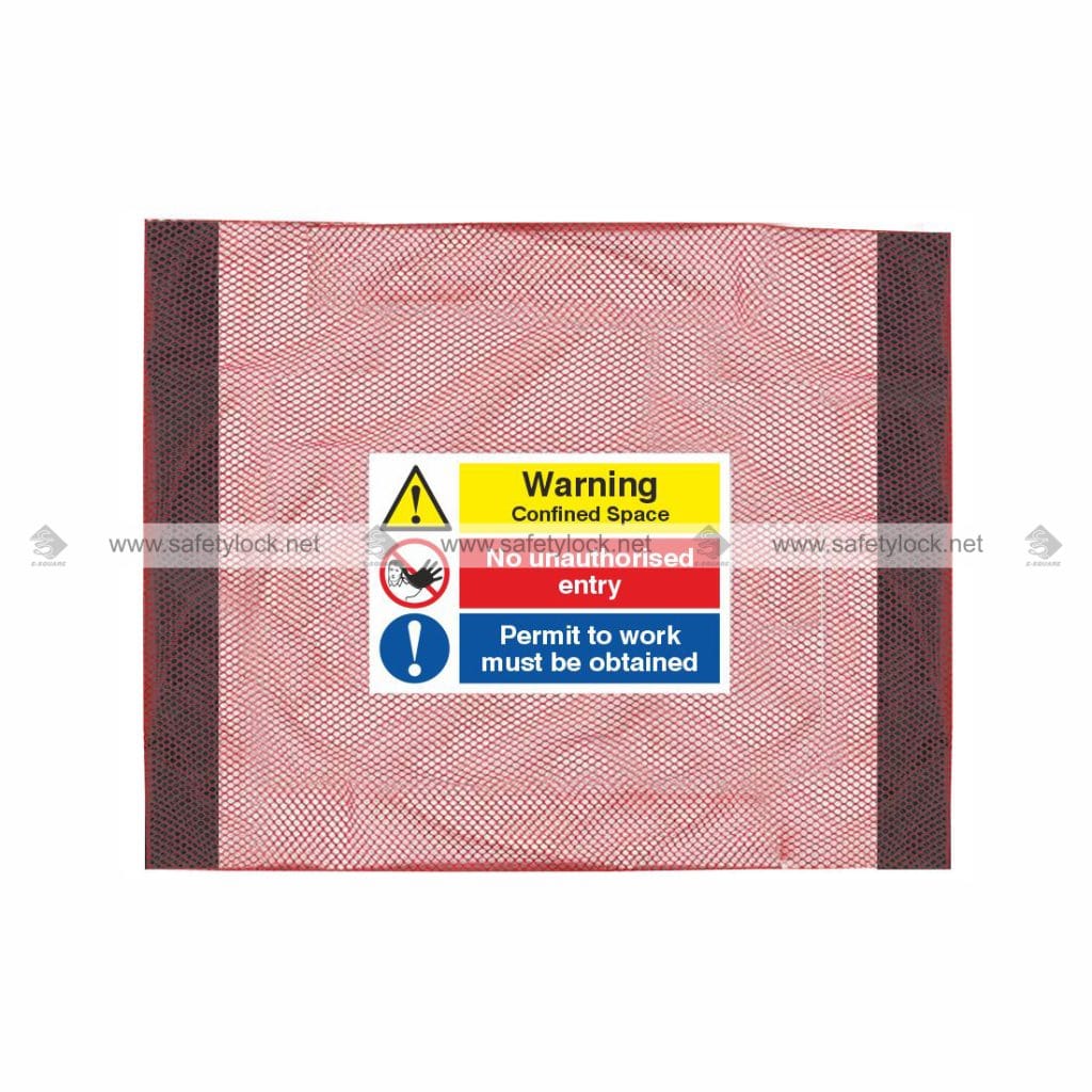 Velcro Confined Space Lockout Covers Tower or Vessel Skirts