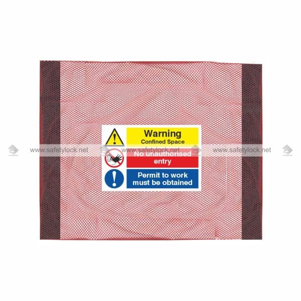 Velcro Confined Space Lockout Cover -Small (Squared) | E-Square