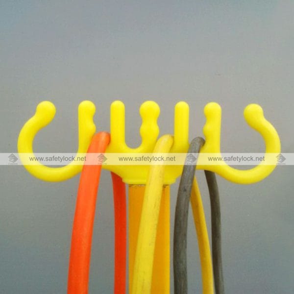 Hexahook Hanger Wall Mounted for Trailing Cable and Wire