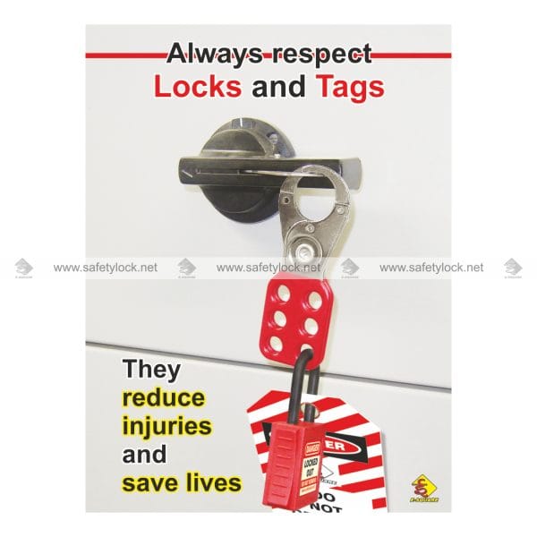 Lockout Poster - Always Respect Locks and Tags - E-Square