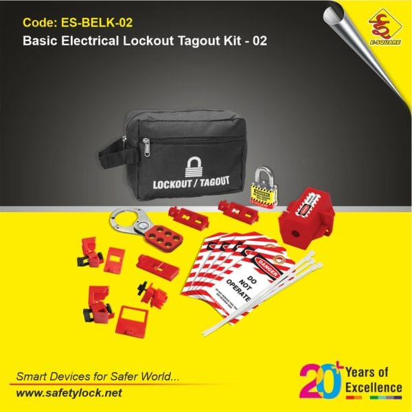 Basic Electrical Lockout Kit with Small Zipper Pouch | E-Square