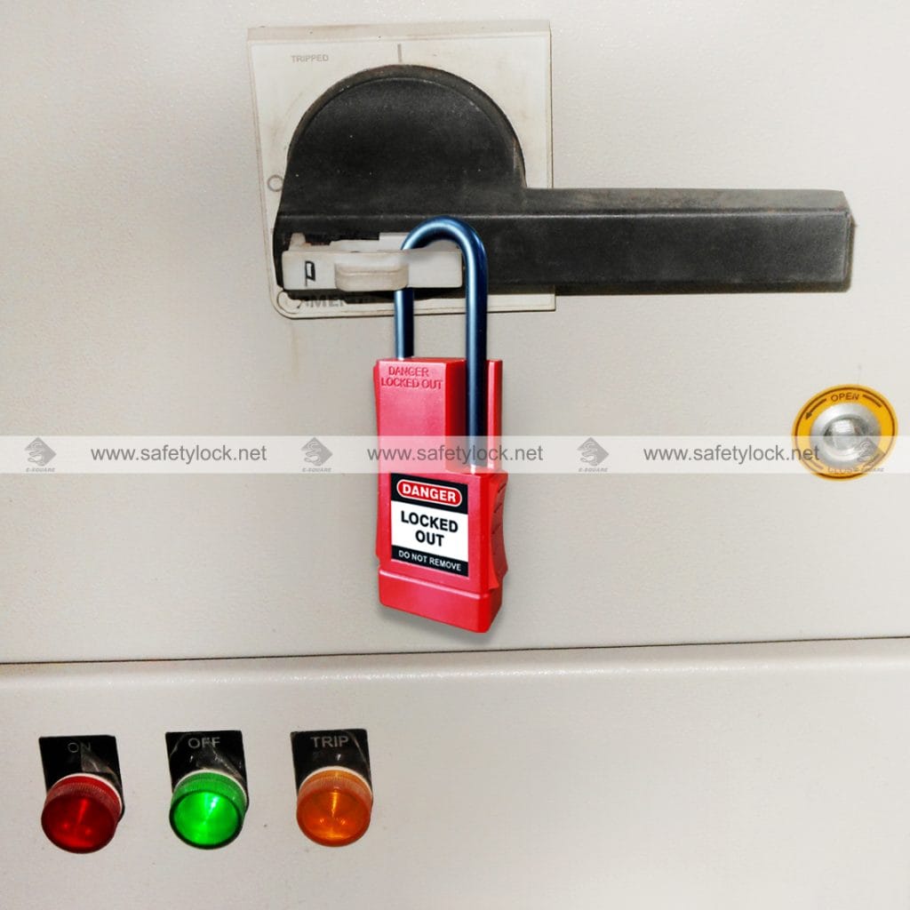 Series 7 LOTO Padlock with PVC Sleeve Shackle - Master Key