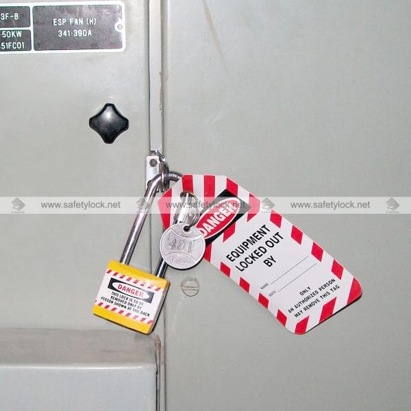 Metal Padlock Tags - Circular - Set of 6 - E-Square