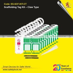Claw Type Scaffolding Tag Kit with Tags, Holder, Cable Ties