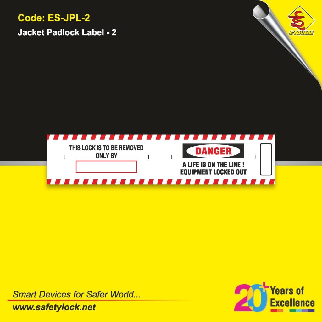 Jacket Padlock Label - 2 - E-Square
