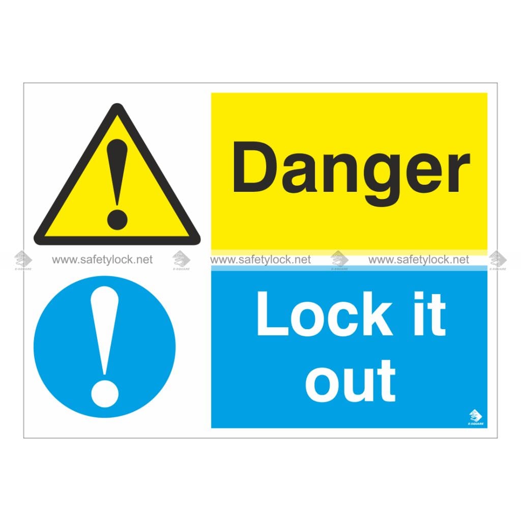Lockout Tagout Wall Signs for Workplace Safety | E-Square