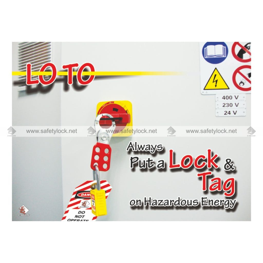 Lockout Safety Poster - Follow Your Trainer - E-Square