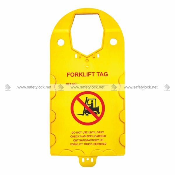 Forklift Tag Holder - Yellow | Scaffolding Tag Holder