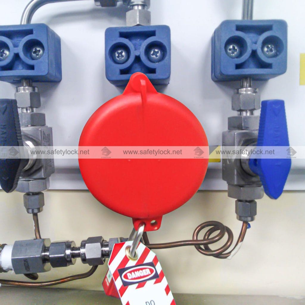 Gate Valve LOTO Device - Lockout Tagout Valve Handle Wheel