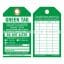 Green Colour Scaffolding Tags Perfect for Scaffold Use