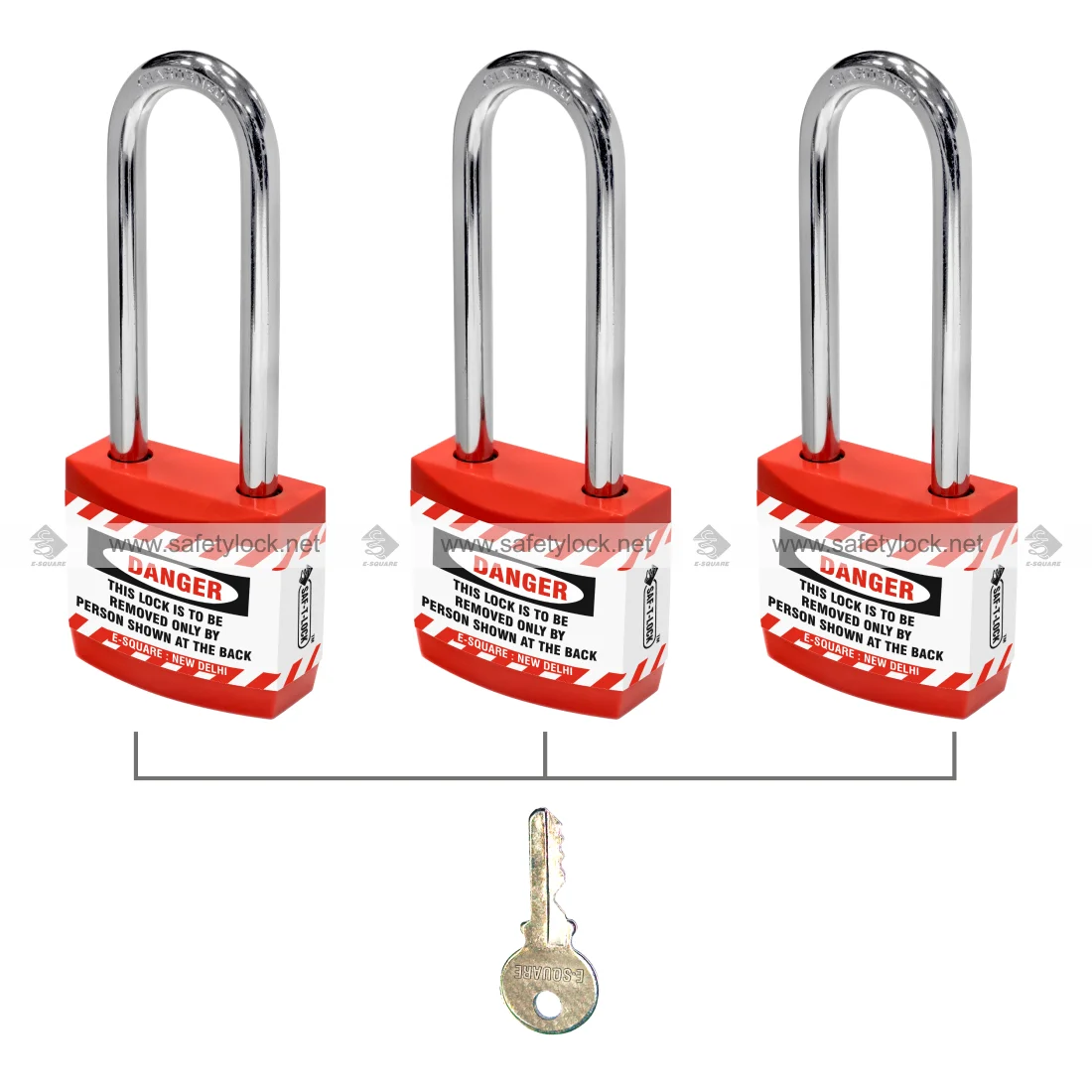 Lockout Tagout - Jacket Lockout Padlock with Long Steel Shackle