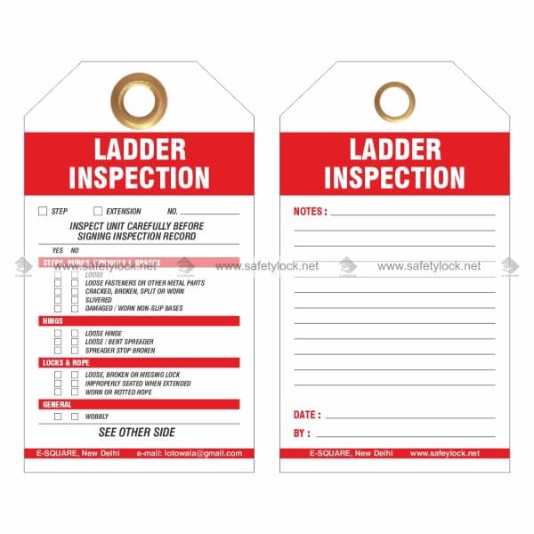 Ladder Inspection Tags for All Ladder Types | E-Square