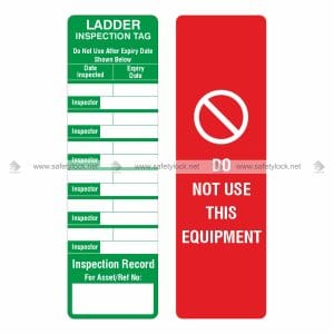 Ladder Inspection Tag for Slim Property Tag Holder | E-Square