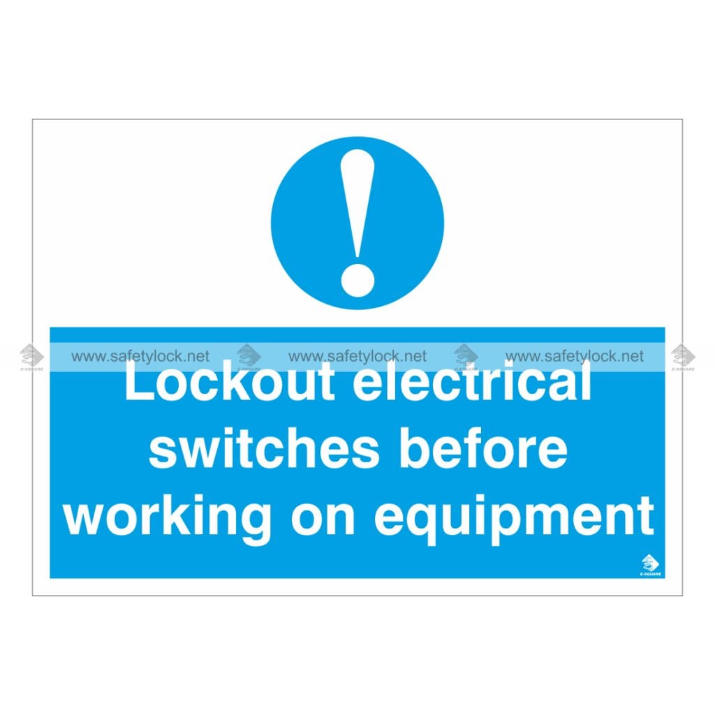 Lockout Marking Labels for Electrical Equipment | E-Square