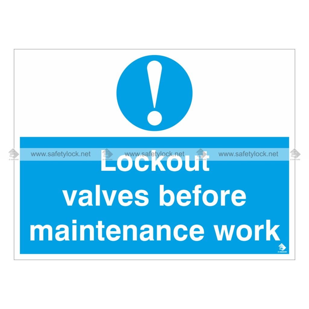 Lockout Tagout Wall Signs for Workplace Safety | E-Square