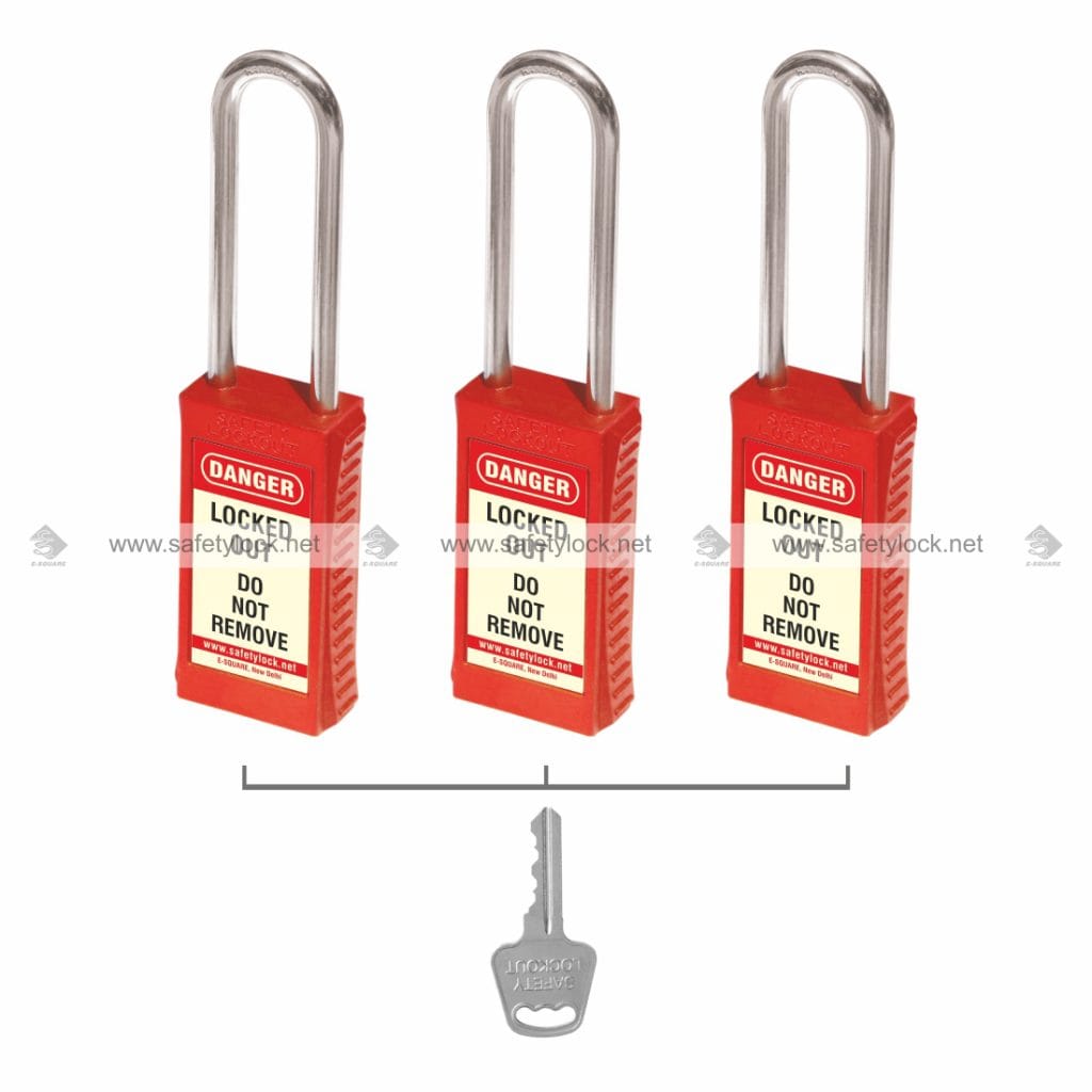 Di-Electric Lockout Padlock with 42 mm Nylon Shackle | E-Square