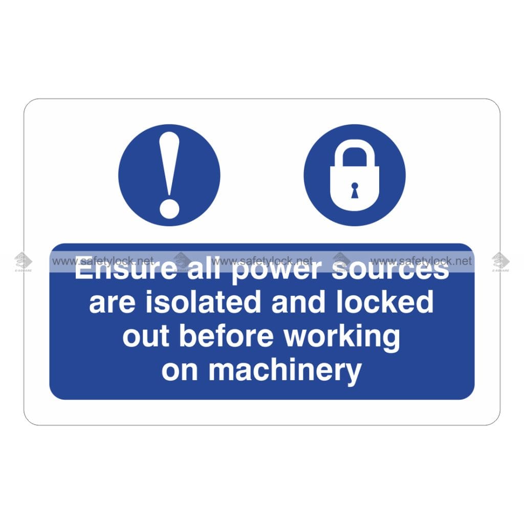 Marking Labels - All Power Sources to be Locked out - E-Square