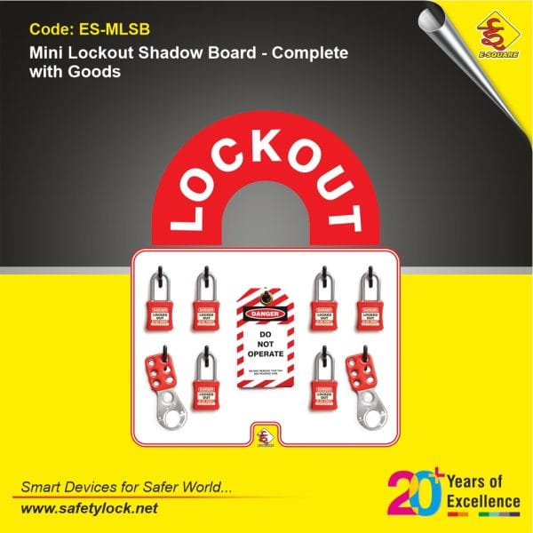 Mini Lockout Shadow Board Complete with Goods - E-Square