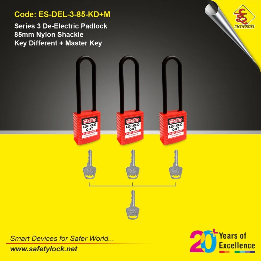 Series 3 PLSP Di-Electric Lockout Padlock Manufacturer Supplier
