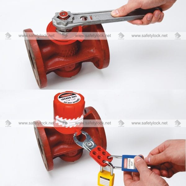 Plug Valve Lockout Device to lock out 44.5 - 54 mm Stem Dia