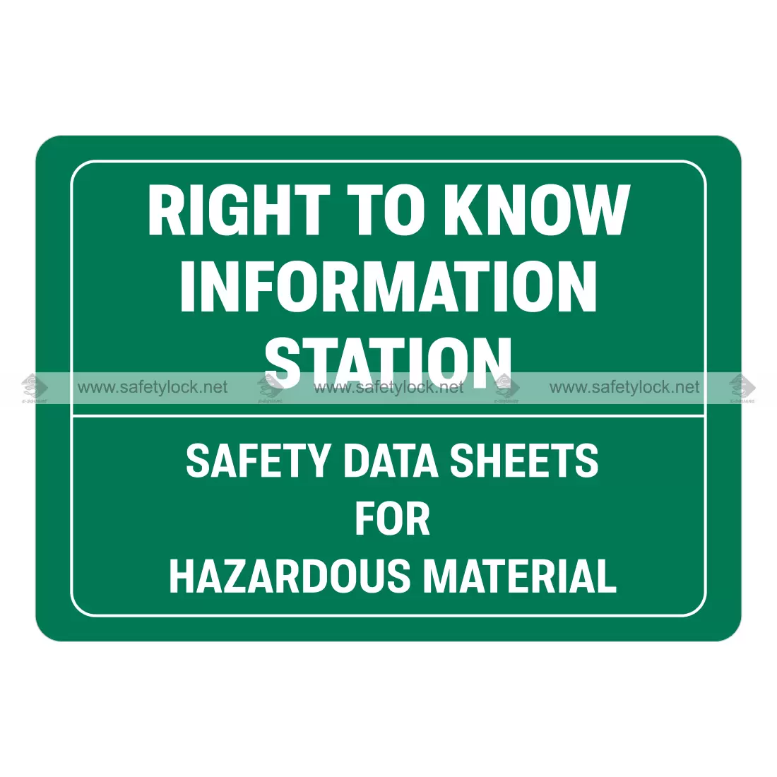 Sds Safety Data Sheet Station Wall Sign Wall Signs