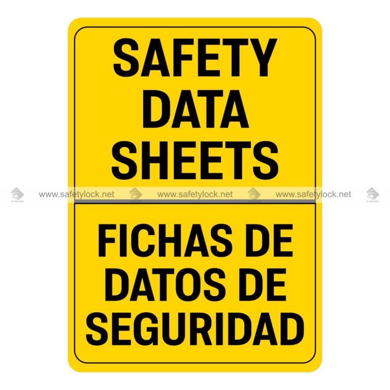 MSDS / SDS Bilingual Signs for Safety in Different Languages