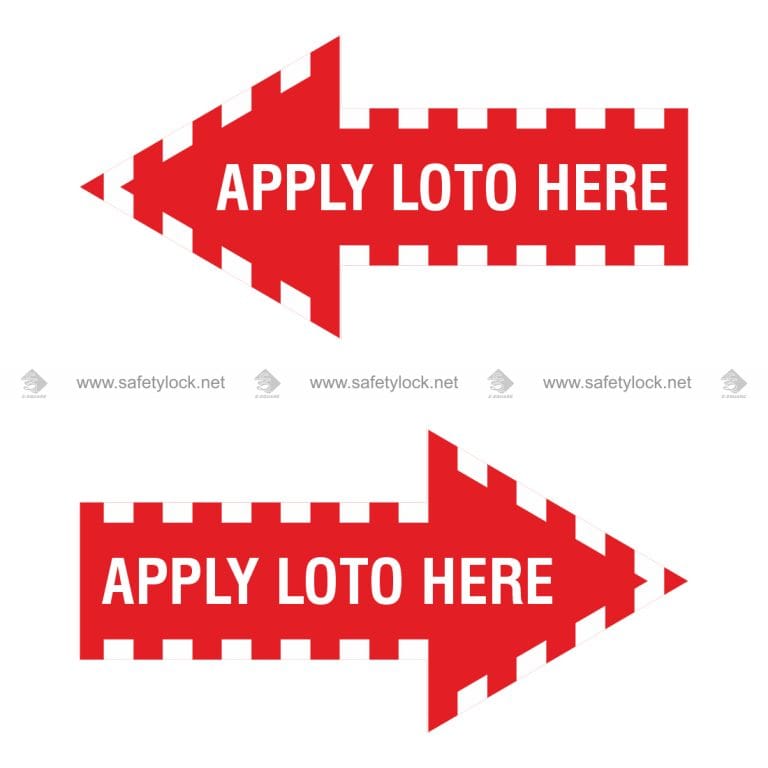 Safety Lockout Arrow Markers - E-Square